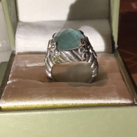 Judith Ripka | Jewelry | Judith Ripka Turquoise Doublet Diamonique Ring ...